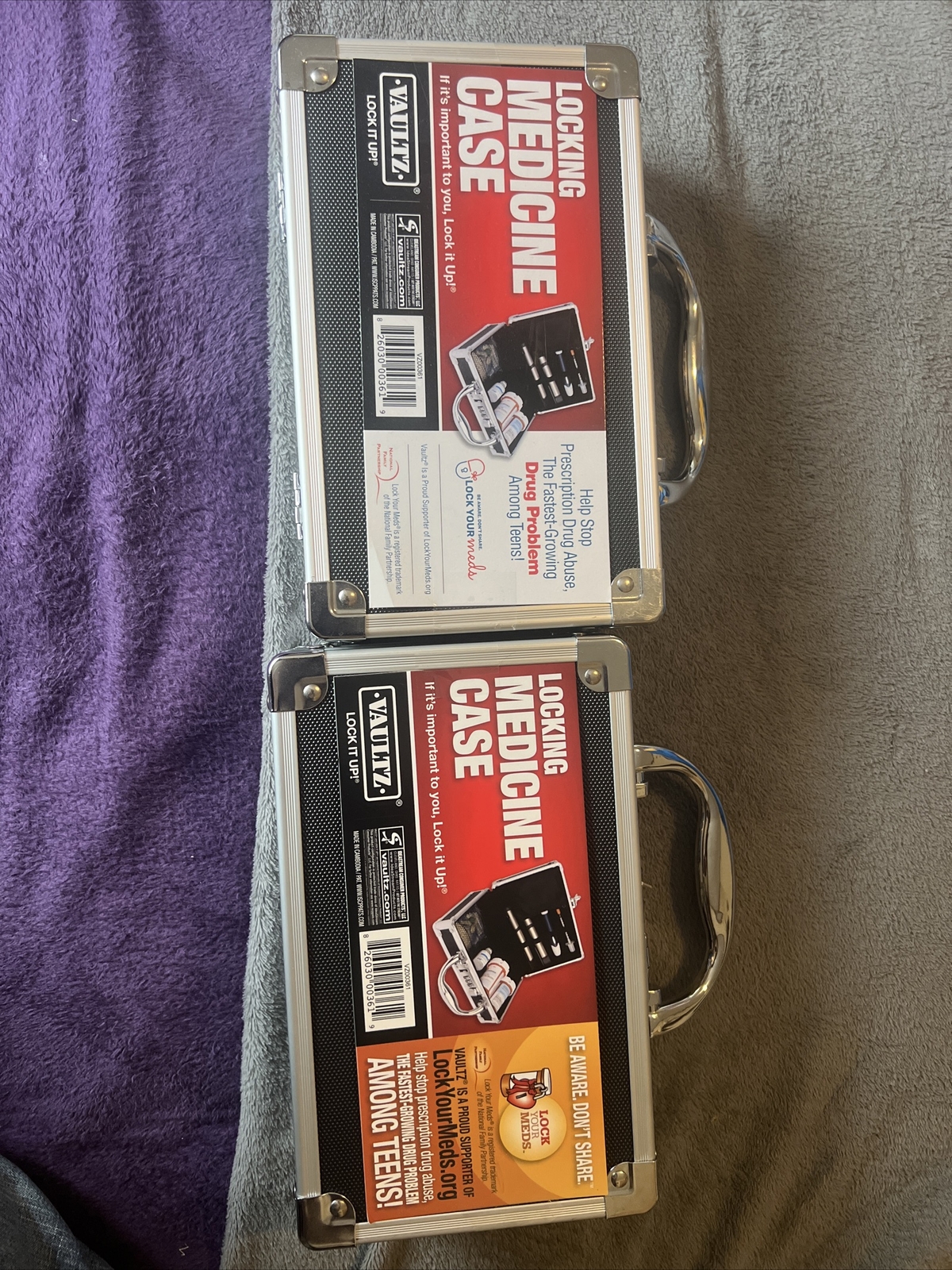 New! VAULTZ Locking Medicine Case Combination Lock Box Case 8.25 x 5 x ...