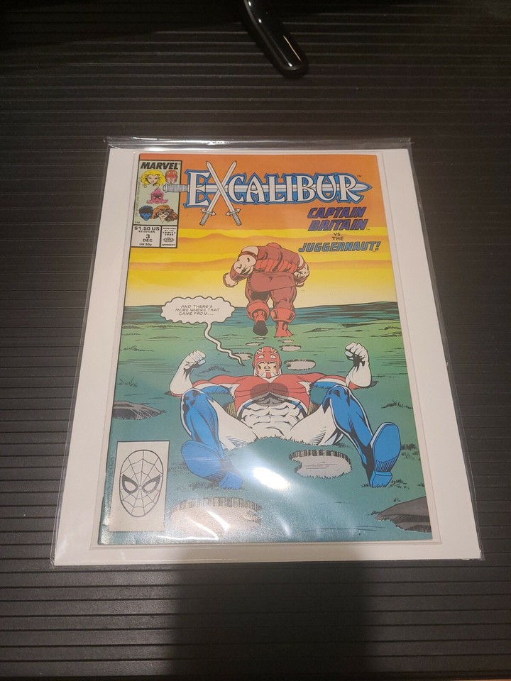 Excalibur #3 (1988, Marvel) NM Captain Britain vs Juggernaut CGC CBCS ...
