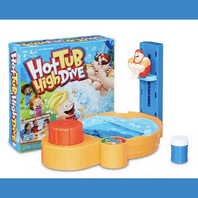 Hasbro Hot Tub High Dive Game Bubbles for Kids 2 Players Ages 4 for ...