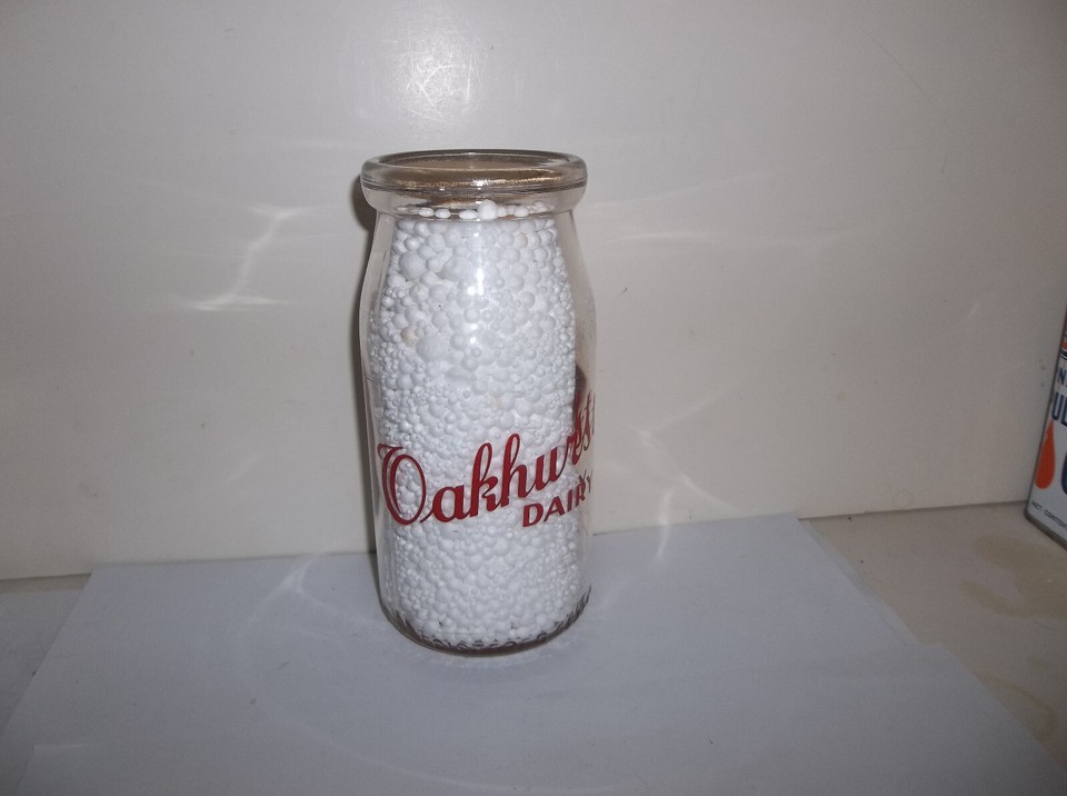 Oakhurst Dairy Portland ME Pint Cottage Cheese Jar Cumberland County | eBay