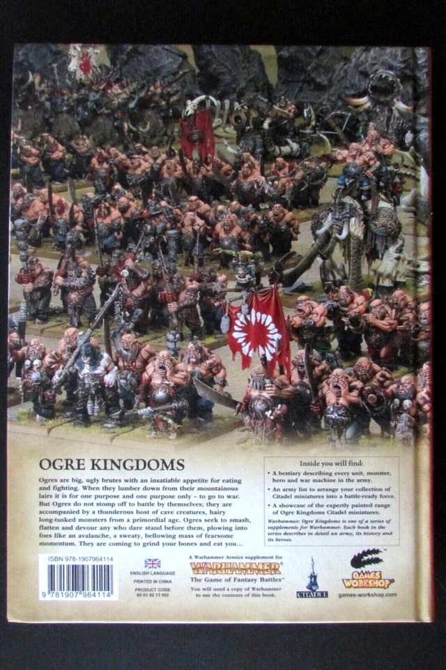 OOP Citadel / Warhammer Armies Chaos Ogre Kingdoms Hardback Book 2011 ...