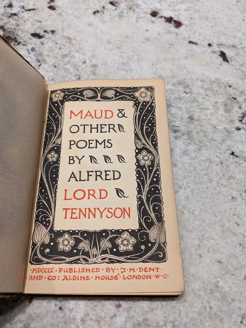 Maud & Other Poems by Alfred Lord Tennyson (AH-13) | eBay