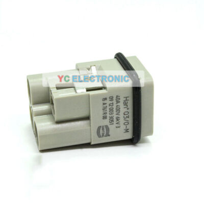 1PC NEW FOR Connector 09120033051 Male Core HAN-Q-3/0-M current 40A ...