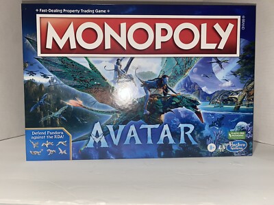 Monopoly Avatar Edition Board Game HASBRO Defend Pandora against the ...