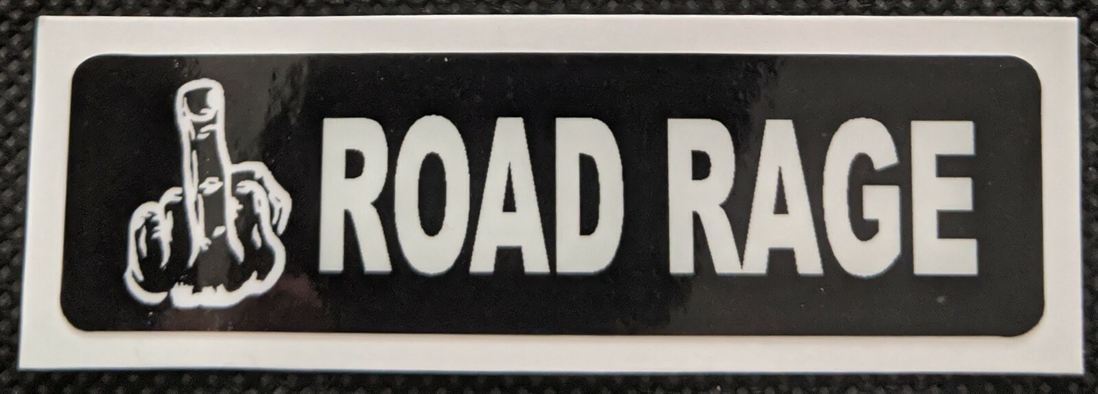 Road Rage Middle Finger Motorcycle Helmet Sticker Decal | eBay