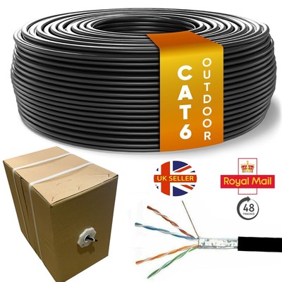 50-305M RJ45 Cat5e-Cat6 Ethernet Network IN/OUTDOOR FTP UTP Roll Cable ...