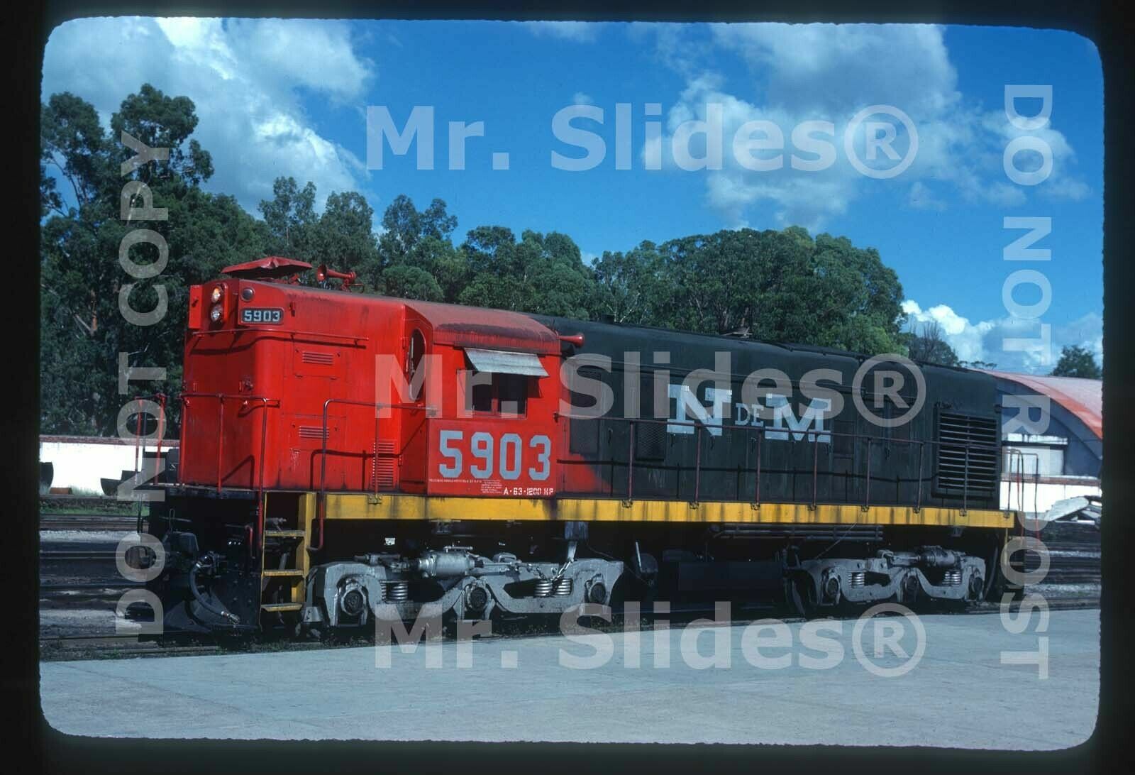 Original Slide NdeM Nacionales de Mexico ALCO RSD35 5903 AGS AGS 1978 ...