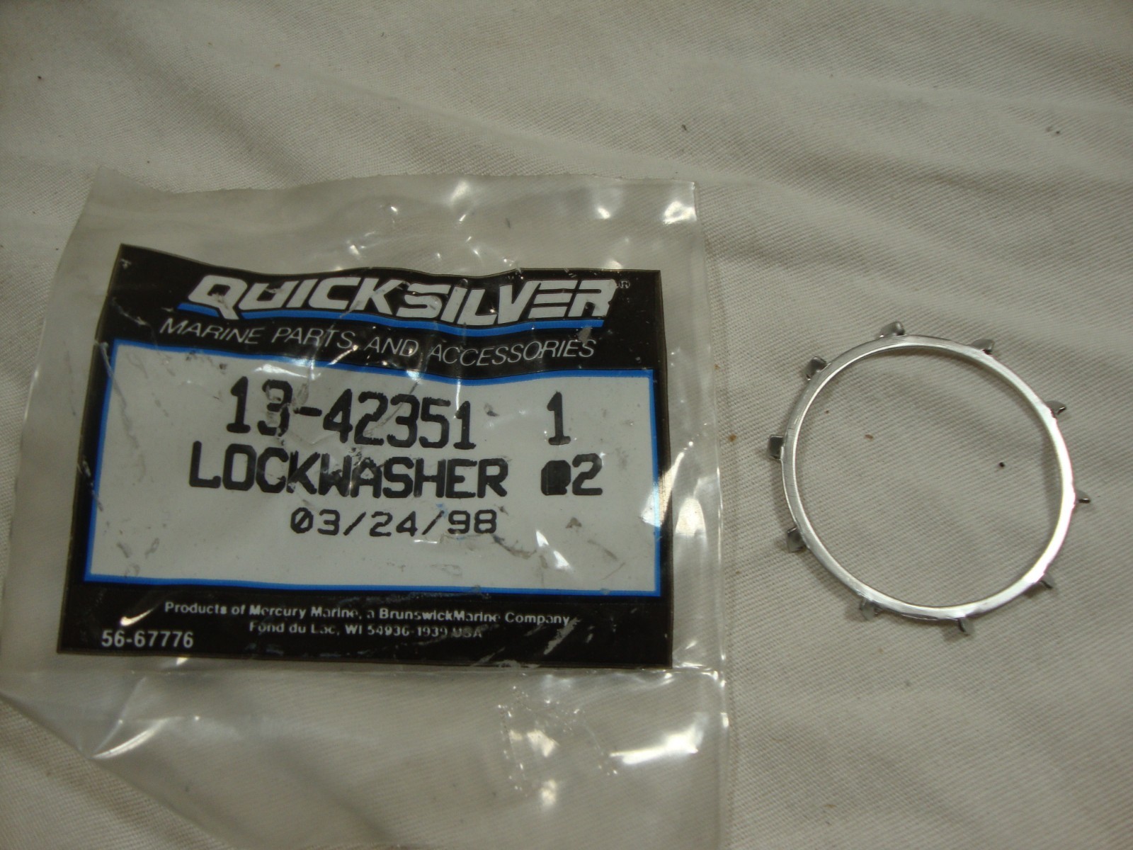 Quicksilver 13-42351 Continuity Washer Mercury 135-275 Hp V6 Alpha ...