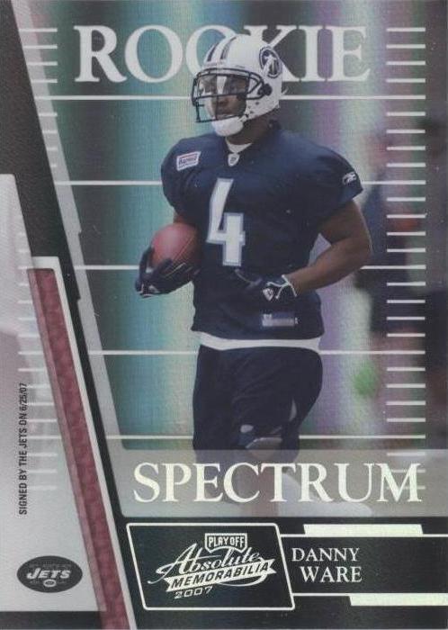 2007 Playoff Absolute Memorabilia - Rookie Danny Ware #161 Spectrum ...