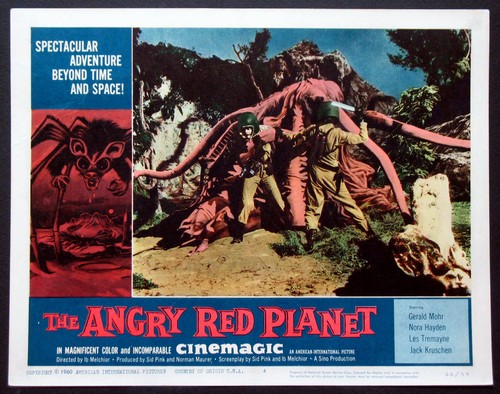 THE ANGRY RED PLANET MARTIAN SCI-FI 1960 MONSTER LOBBY CARD #4 | eBay