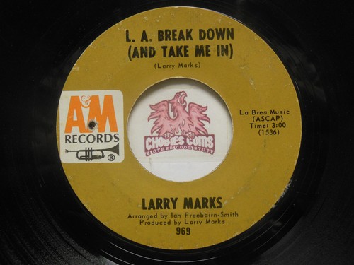 Larry Marks – L.A. Break Down (And Take Me In) / Country Woman, 45 RPM ...