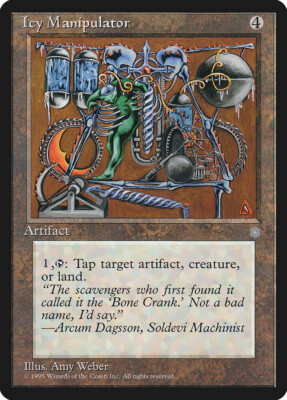 Icy Manipulator Ice Age HEAVILY PLD Artifact Uncommon MAGIC MTG CARD ...