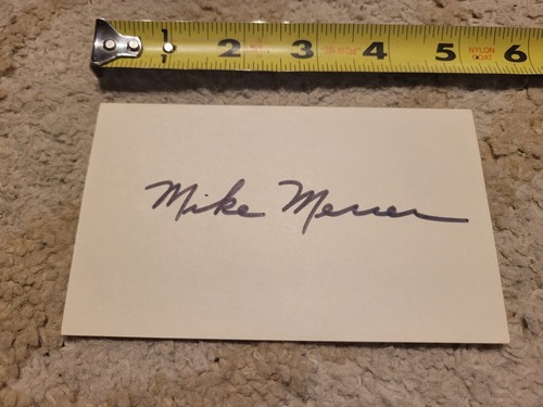 Mike Mercer Signed Index Card Autograph Green Bay Packers Autographed ...