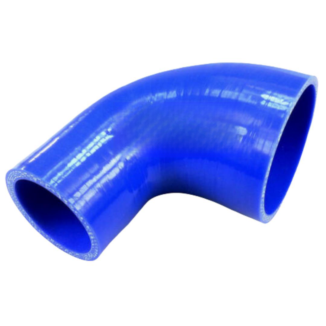 Blue Silicone Joiner 90 Degree Bend Reducer Elbow Hose Pipe 64mm-70mm ...
