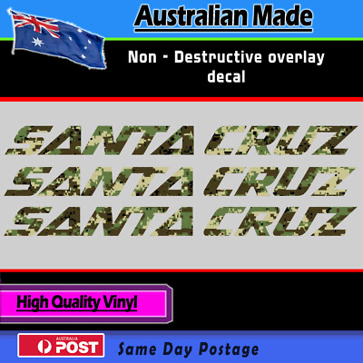 Santa Cruz style Frame Decals Digital Camo models 2016+ Mountain Bike ...