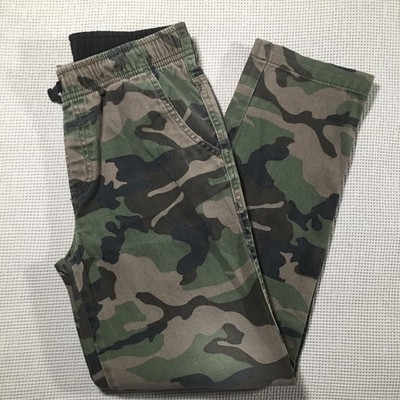Wonder Nation Camo Pants Boys Size Large (10-12) Pockets Elastic Waist ...