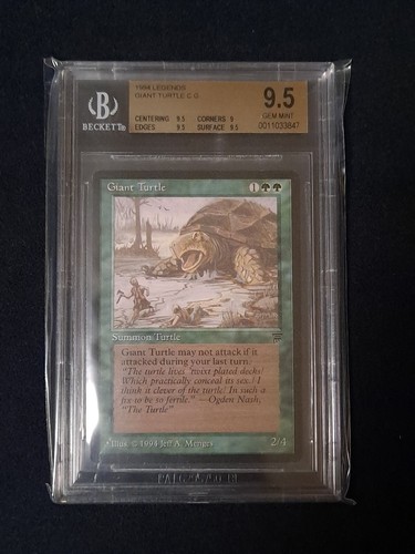 Giant Turtle Magic The Gathering MTG Legends BGS Beckett graded 9.5 GEM ...