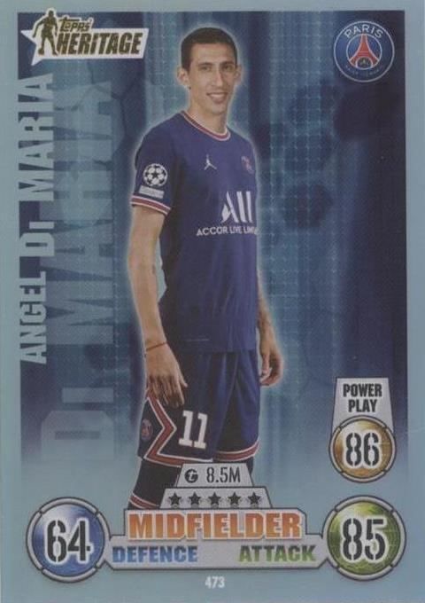 2021-22 Topps Match Attax UCL Angel Di Maria #473 for sale | eBay