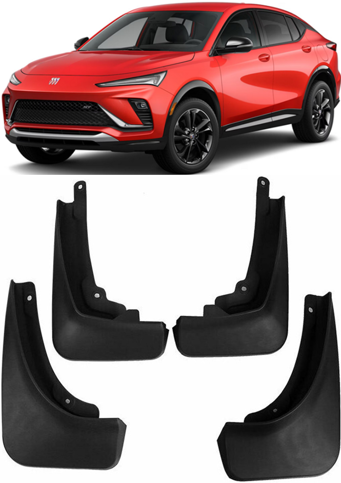 Genuine Front & Rear Molded Splash Guards Mud Flaps For 2024-2025 Buick ...