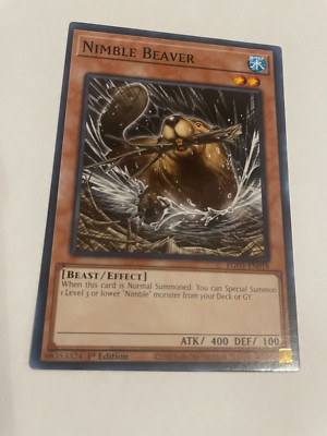 Nimble Beaver - EGO1-EN018 - Common - 1st Ed. - Damaged - Yugioh! | eBay