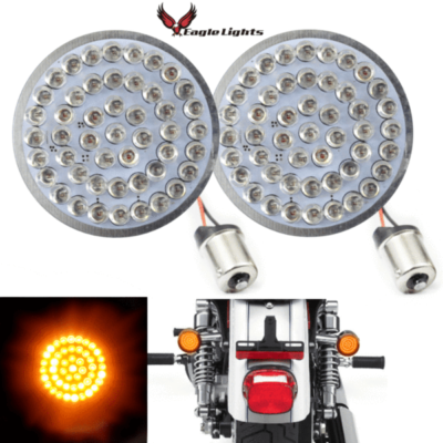 Eagle Lights ValueLine 2" Bullet Harley Rear Amber 1156 LED Turn Signal ...