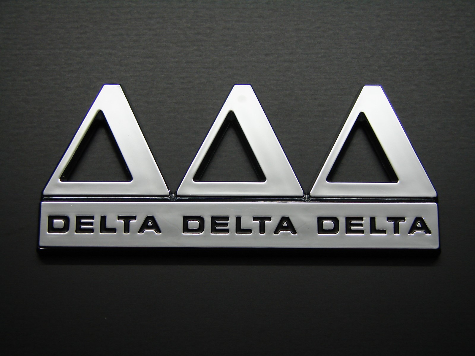 DELTA DELTA DELTA CAR EMBLEM STICKER LOGO BADGE DECAL | eBay