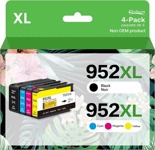 4x 952 XL Printer Ink 952XL for HP OfficeJet Pro 7720 8210 8702 8710 ...