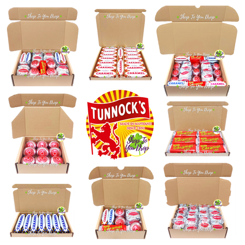 TUNNOCKS PERSONALISED GIFT BOX HAMPER Snowballs Teacakes Present ...