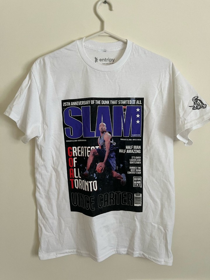 Toronto Raptors Vince Carter SGA Slam Cover Dunkaversary Dunk Contest T ...