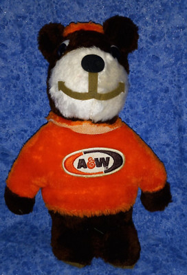 Vintage A & W Root Beer Stuffed Plush Bear Beloved Toys w/ Tag 13" 1970 ...