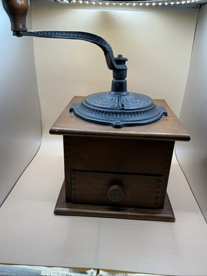 Imperial Arcade Mfg. Co. Coffee Grinder Antique Cherry Wood. No Wing ...