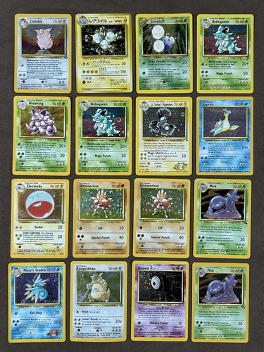 Pokemon Vintage Card Collection Lot Binder 66x Holos, Shining Raichu ...