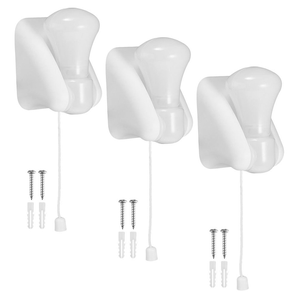 3 Pcs Tent Night Light Pull String Lamp Hanging Lightbulb Camping ...