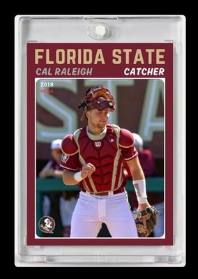 2018 Cal Raleigh Future Stars Rookie Card Red Florida State Seminoles ...