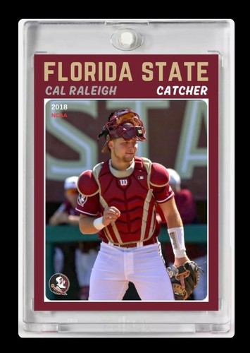 2018 Cal Raleigh Future Stars Rookie Card Red Florida State Seminoles ...