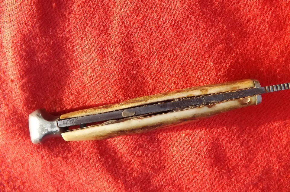 1940-1965 CASE XX USA Stag Handle Fixed Blade Hunting Knife w/ Sheath ...