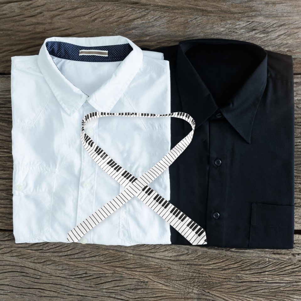 Piano Neck Tie Party Favor Music Key Necktie Decorative Ornament | eBay