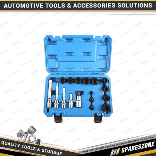 17 Pcs of PK Tool Brake Disc & Caliper Socket Set - Caliper Bolt ...