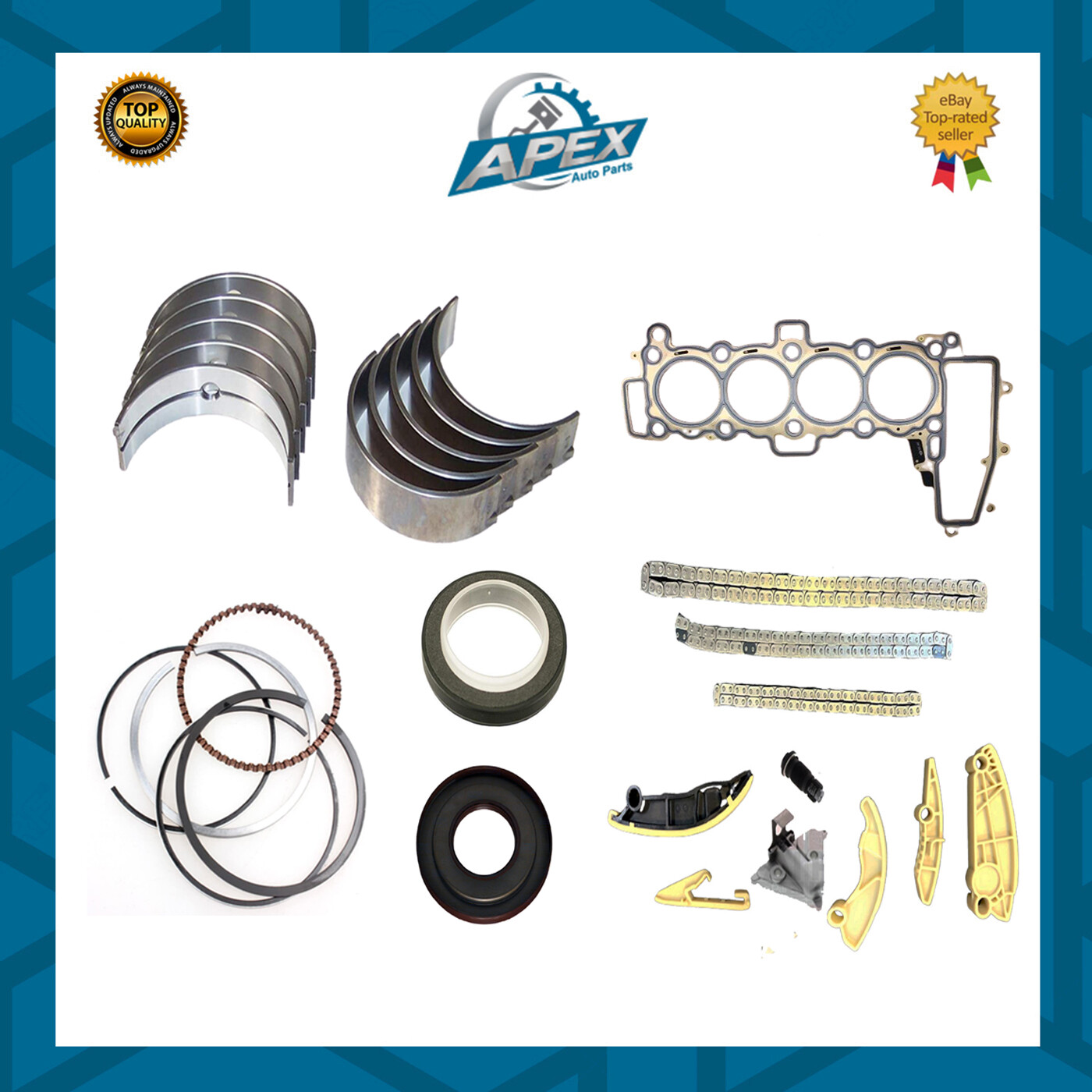 JAGUAR XE XF 2.0 D ENGINE AJ200D 204DTD HEAD GASKET + ENGINE REBUILD ...