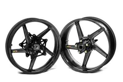 BST Carbon Fiber Rims Wheels Wheel Set Kawasaki Ninja 400 400RR ZX-4RR ...