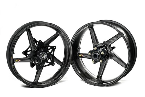 BST Carbon Fiber Rims Wheels Wheel Set Kawasaki Ninja 400 400RR ZX-4RR ...
