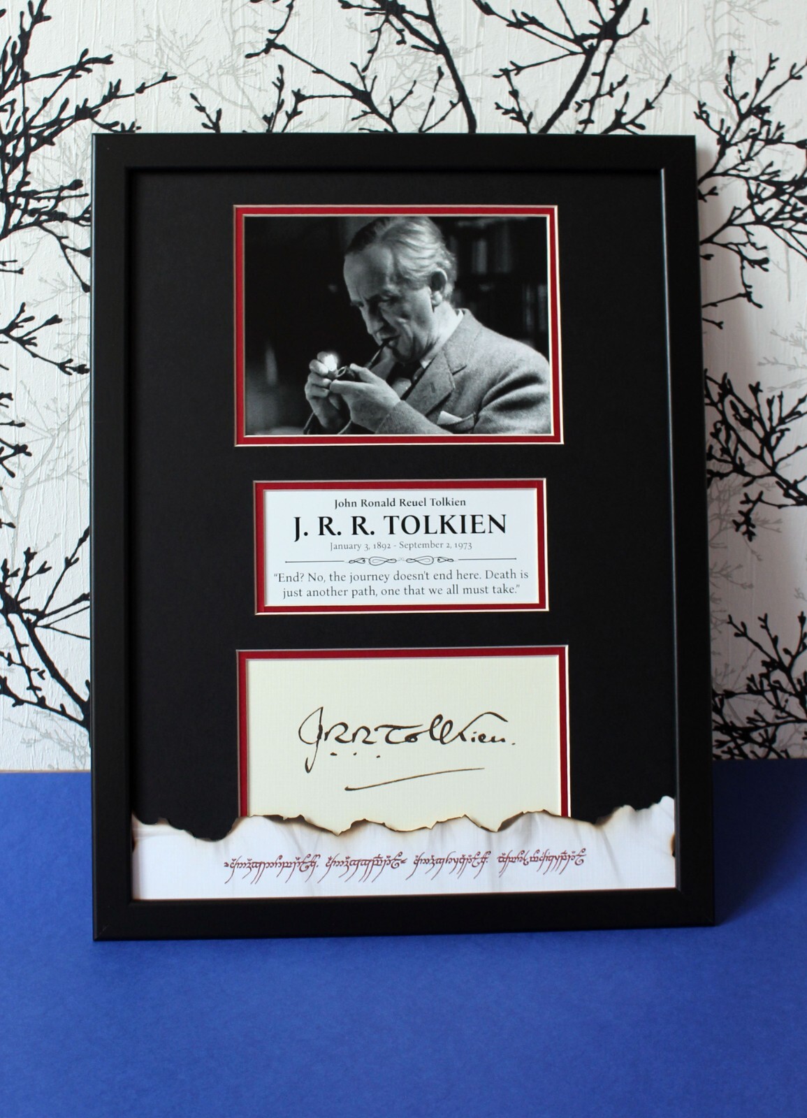 J.R.R. TOLKIEN AUTOGRAPH framed signed | Grelly USA