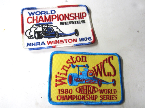 NHRA 1976 & 1980 Winston World Championship Series Drag Racing Patches ...