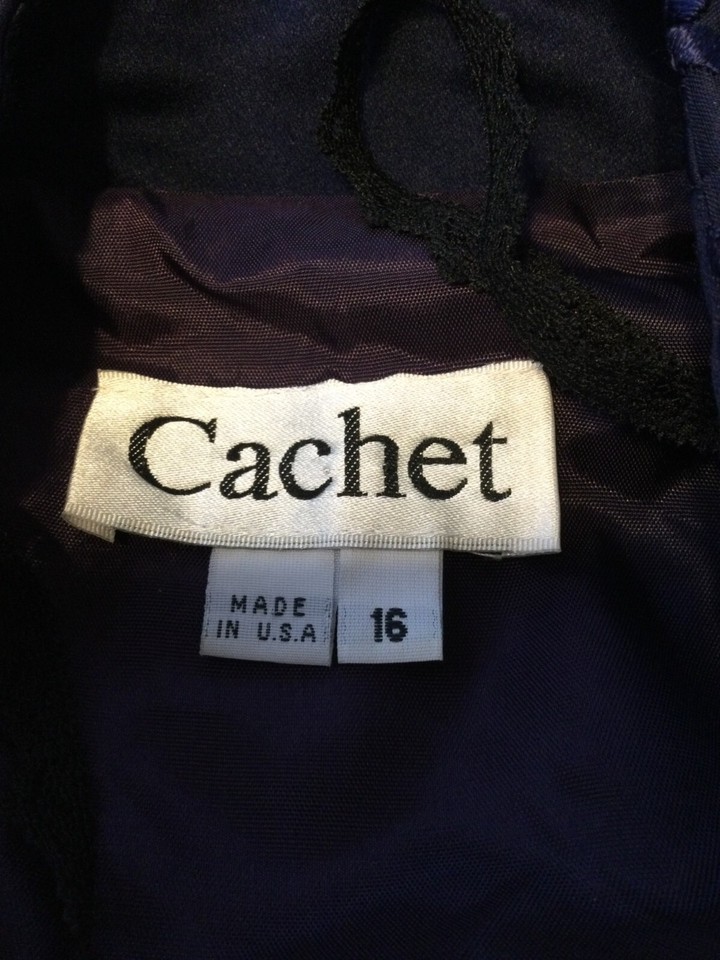 Vintage Cachet Evening Gown Navy Blue Sleeveless Maxi Dress With Jacket ...