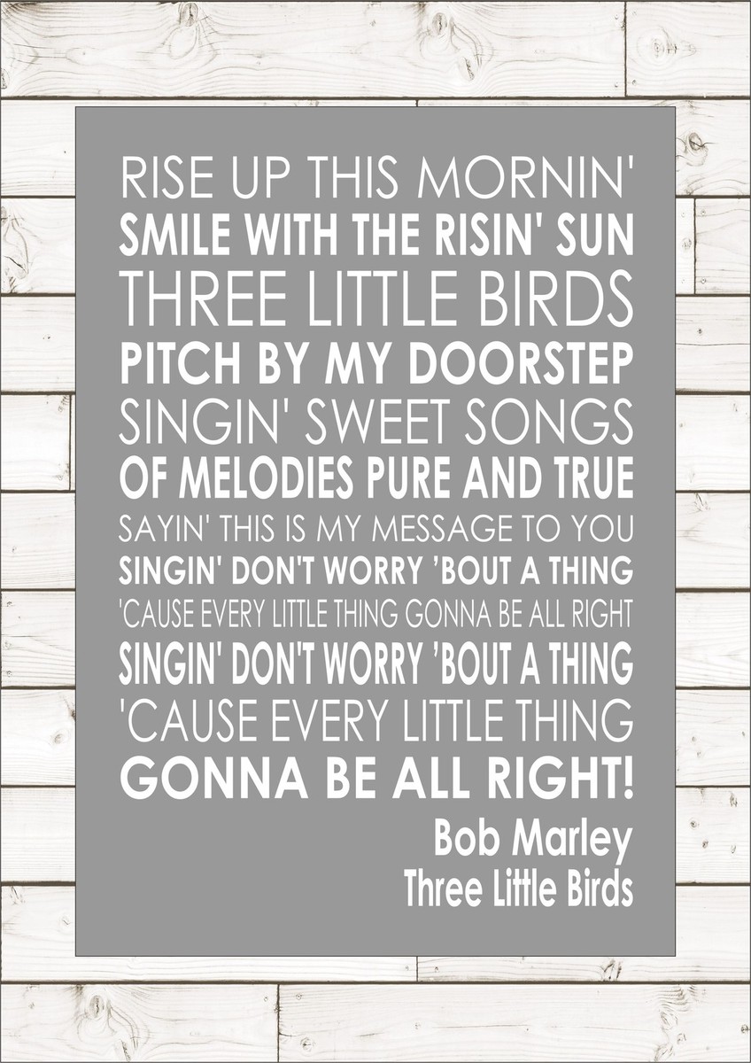Bob Marley Three Little Birds Quotes