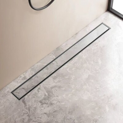 Linear Shower Drain Stainless Steel Wetroom Channel Gully Trap Waste 30 ...