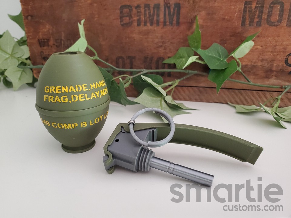 FAKE M26 "Lemon" Frag Hand Grenade - Accurate Size Plastic Replica | eBay