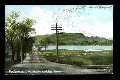 New York NY postcard Hudson, Mt. Merino & Bay Road view Vintage 1907 | eBay