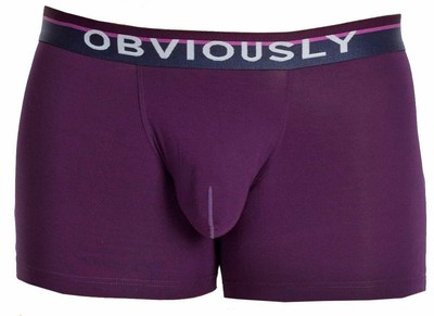Obviously Mens PrimeMan AnatoMAX Boxer Brief 3inch Leg - Purple | eBay