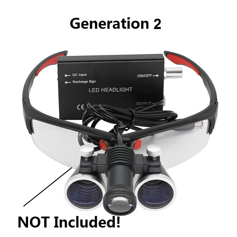 LED Dental Loupe Dentist Loupe Headlight Surgical Headlamp for Medical ...